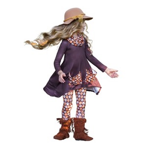 Girls Furry Friends Slouch Pocket Tunic, Scarf & Legging Set - Mia ...