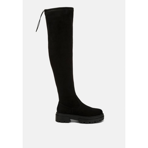 Babette Drawstring Detail Knee High Boots : Target