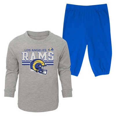 Nfl Los Angeles Rams Toddler Boys' 2pk Long Sleeve T-shirt And Pant Set ...