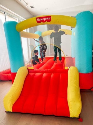 Fisher-price Bouncemania Inflatable Mega Bouncer With 50 Piece Play ...