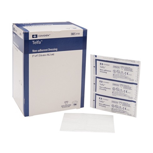 Telfa Non-adherent Dressing, Sterile, 3 In X 4 In, 100 Count, 1 Pack ...