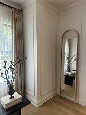 Bellwood Leaning Mirror Natural - Umbra: Poplar Frame, Modern Design ...