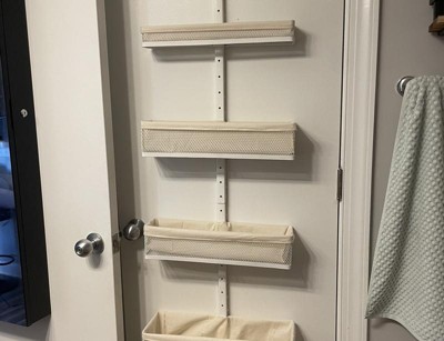 Over The Door Storage Rack With Mesh Baskets - Brightroom™: Metal Frame ...