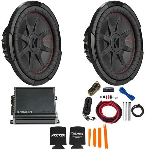 Kicker 12 Inch Comp Rt Thin Woofer Includes Two 48cwrt122 Package With ...