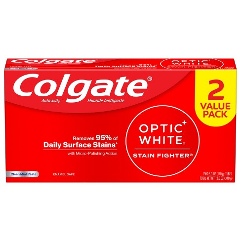 Colgate Stain Fighter Clean Toothpaste Mint - 6oz/2pk : Target
