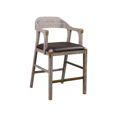 Boraam Torino Wood Counter Height Barstool Carbonite Finish : Target