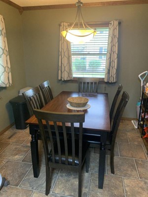 Owingsville Rectangular Dining Room Table Wood/black/brown - Signature ...