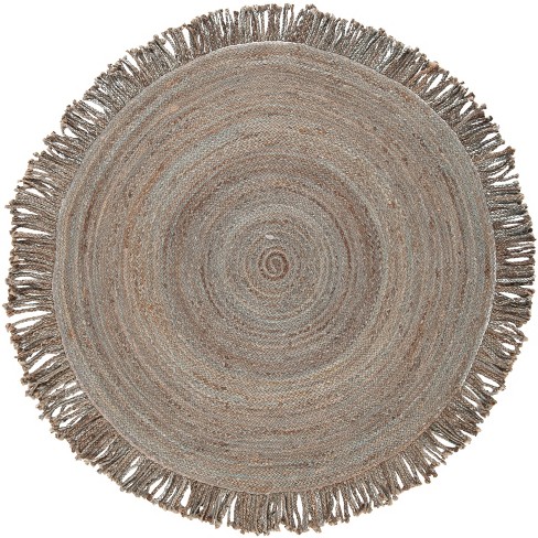 Braided Brd259 Hand Braided Area Rug - Grey - 5' Round - Safavieh : Target