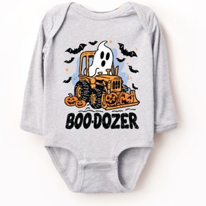 The Juniper Shop - Infant Long Sleeve Bodysuit - Boodozer Pumpkins : Target