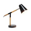 Wooden Pivot Desk Lamp Black - Simple Designs : Target