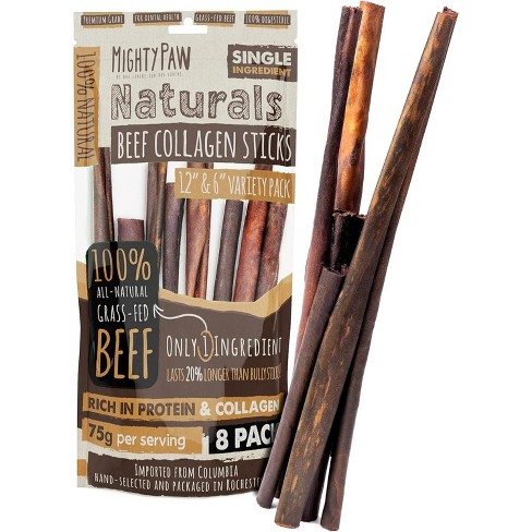 Mighty Paw Naturals Beef Collagen Sticks : Target