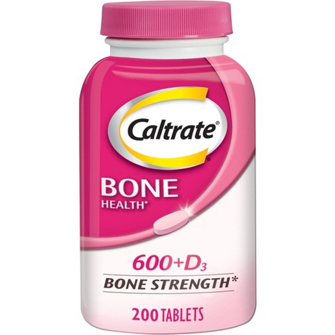Caltrate Bone Health 600 & D3 Bone Strength Calcium Dietary Supplement ...