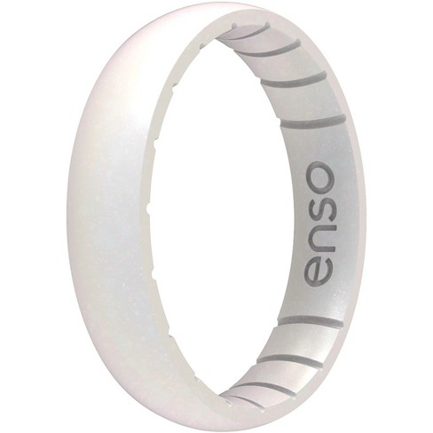Enso Rings Thin Birthstone Series Silicone Ring - 6 - Opal : Target