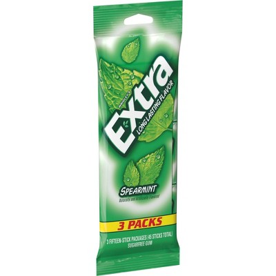 Extra Spearmint Sugar-free Gum Multipack - 15 Sticks/3pk : Target