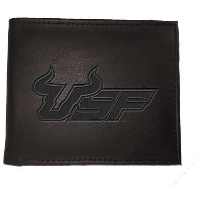 Evergreen Ncaa South Florida Bulls Black Leather Bifold Wallet ...
