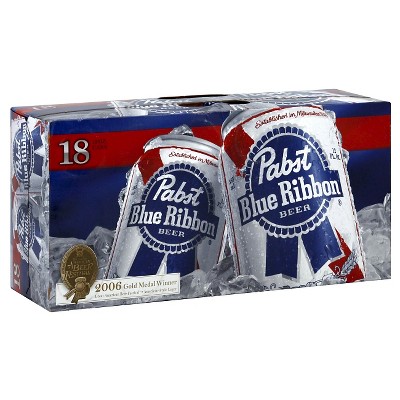 Pabst Blue Ribbon Beer - 18pk/12 Fl Oz Cans : Target