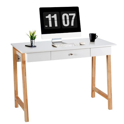 Tangkula Computer Desk Home Office Writing Study Table W/ Storage ...