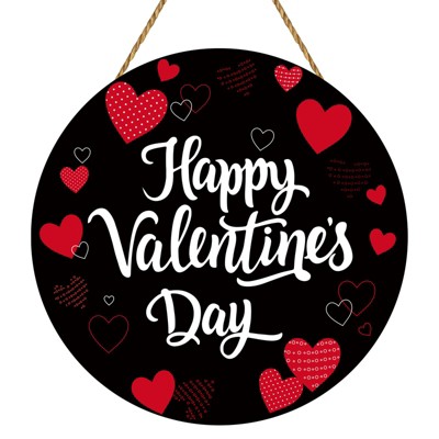 Valentines Day Door Decorations Heart Decor Happy Valentines Day Sign ...