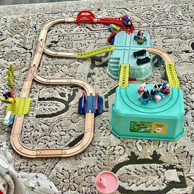 Train Set - Gigglescape™: Wooden & Plastic Toy, Railroad Crossing Gate ...