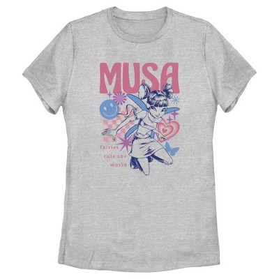 Women's Winx Club Musa Fairies Rule The World T-shirt - Athletic ...
