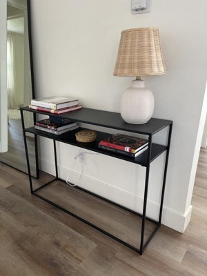 Braxton Console Table Matte Black - Crosley : Target