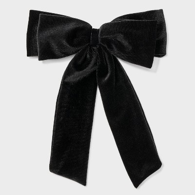 Satin Bow Hair Barrette - A New Day™ Black : Target