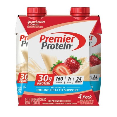 Premier Protein Shake – Strawberries & Cream – 11 fl oz/4pk – Target ...