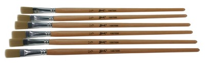 Creative Mark Shortie Bristle Brush Bright (set Of 6) : Target