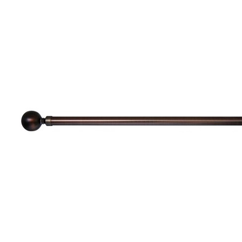 Lx01 Ball Finial Adjustable Steel Rod Set 1" Diameter Antique Bronze ...