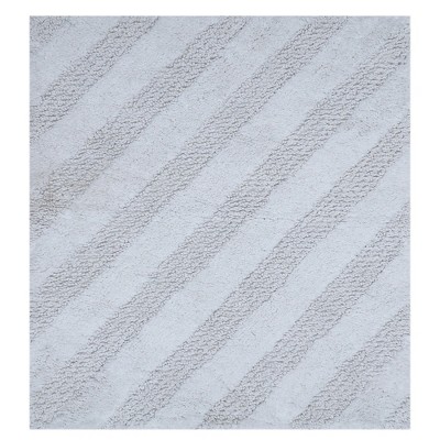 Unique Stripe Honeycomb Sculptured Bath Rug Made Soft Plush Cotton ...