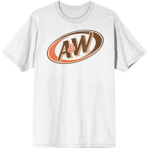 A&w Classic Logo Men's White Graphic Tee-3xl : Target