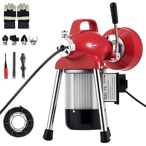 Steel Drain Cleaner Machine — Heavy-Duty Electric Sewer Snake Drain ...