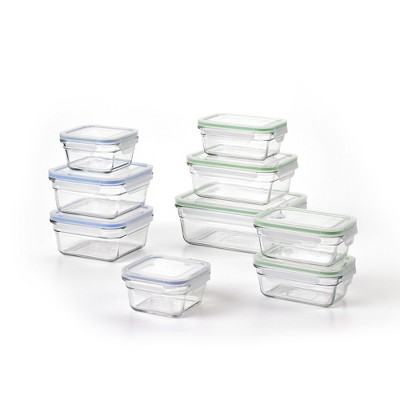 Glasslock Oven Microwave Safe Glass Food Storage Containers Set W/ Lids ...
