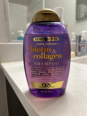 Ogx Biotin & Collagen Extra Strength Volumizing Shampoo For Fine Hair ...