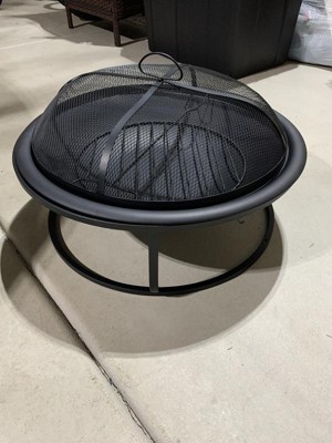 23" Wood Burning Fire Pit With Spark Screen - Room Essentials™ : Target