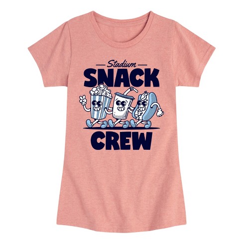 Instant Message Stadium Snack Crew Retro Mascots Fitted Short Sleeve ...