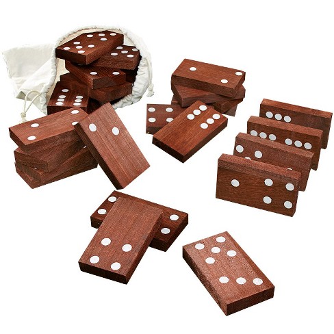 The Lakeside Collection Jumbo Wood Indoor/outdoor Games - 28-pc. Jumbo Dominoes 1 Pieces : Target