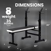 Balancefrom Fitness Adjustable Multifunctional Workout Bench Station ...