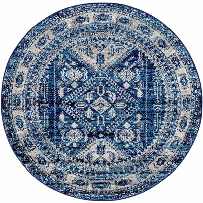 Hauteloom Round Area Rug Navy : Target