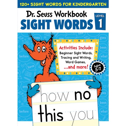 Dr. Seuss Sight Words Level 1 Workbook - (dr. Seuss Workbooks) By Dr ...