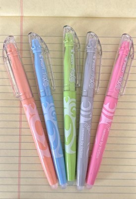 Pilot 5ct Frixion Light Pastel Erasable Highlighters Chisel Tip ...