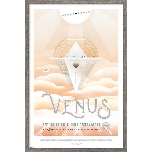 Trends International Nasa - Venus Travel Poster Framed Wall Poster ...