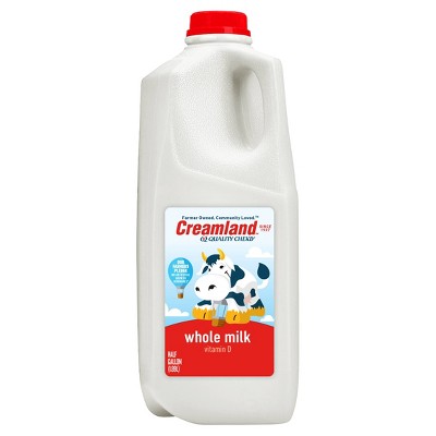 Creamland Whole Milk - 0.5gal : Target