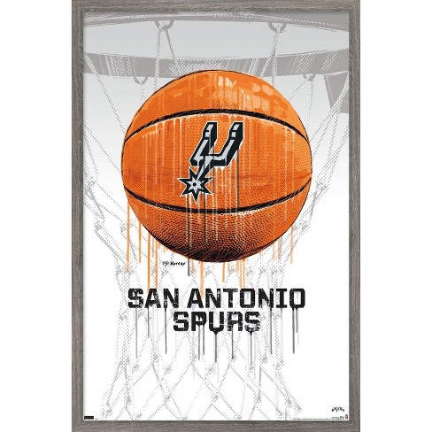 Trends International Nba San Antonio Spurs - Drip Basketball 21 Framed ...