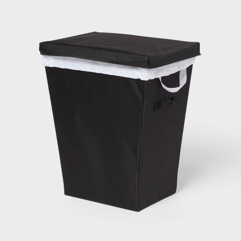 Laundry Hamper With Lift Liner And Lid Black - Brightroom™ : Target