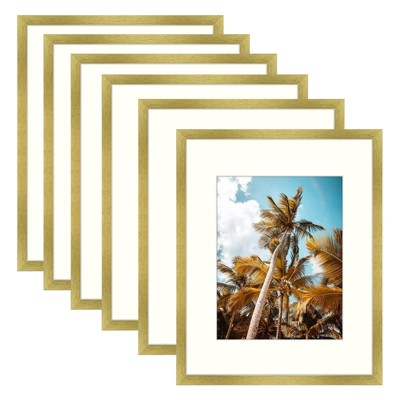 16x20 Mdf Frame 0.71 Inch For 11x14 Picture - Pack Of 6 Gold 16x20 : Target