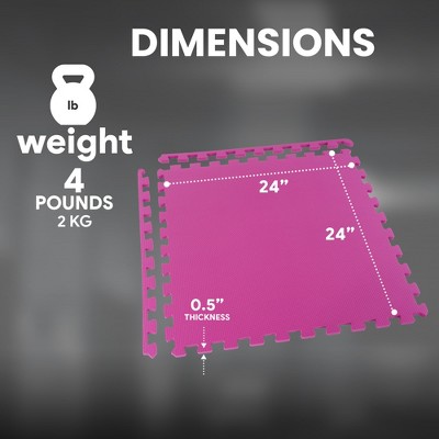 Balancefrom Fitness 144 Square Foot Interlocking Eva Foam Exercise Mat ...