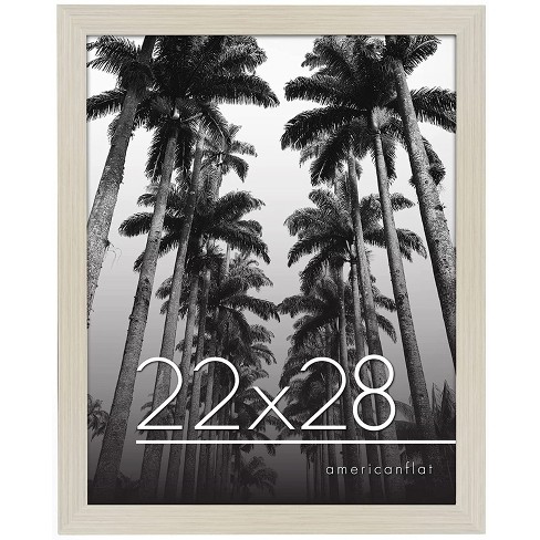Americanflat 22x28 Poster Frame In Light Wood With Polished Plexiglass ...