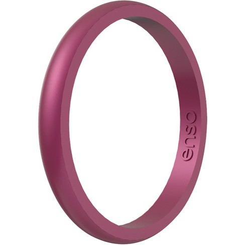Enso Rings Halo Birthstone Series Silicone Ring - 12 - Pink Tourmaline ...