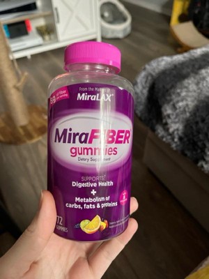 Miralax: Mirafiber Gummies - 8g Prebiotic Fiber And Metabolism Support ...